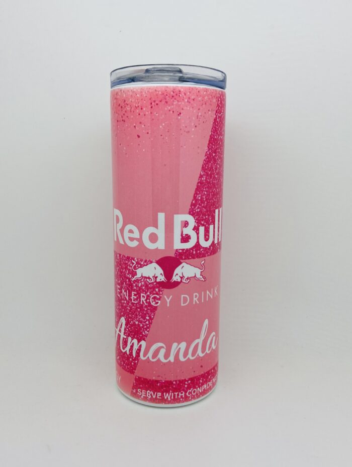 Red Bull Inspired 20oz Stain Steel Skinny Tumbler. - Name It With Love ...