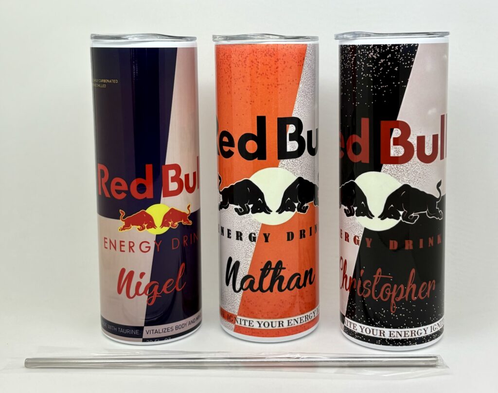 NEW COLOURS Red Bull Inspired 20oz Stain Steel Skinny Tumbler With ...