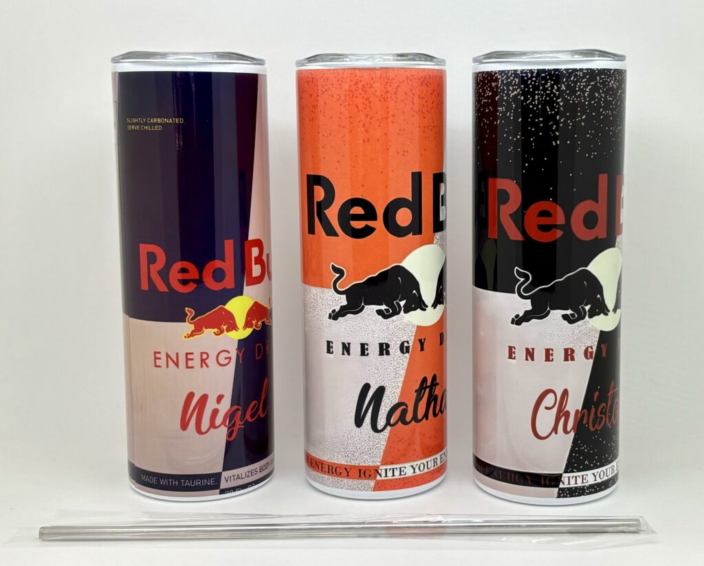 NEW COLOURS Red Bull Inspired 20oz Stain Steel Skinny Tumbler With ...
